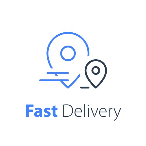 Fast truck delivery distribution services Vector Image