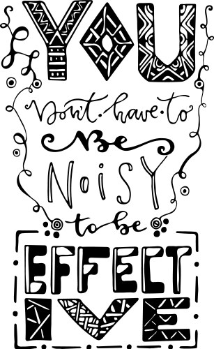 Inspirational and motivational handwritten Vector Image