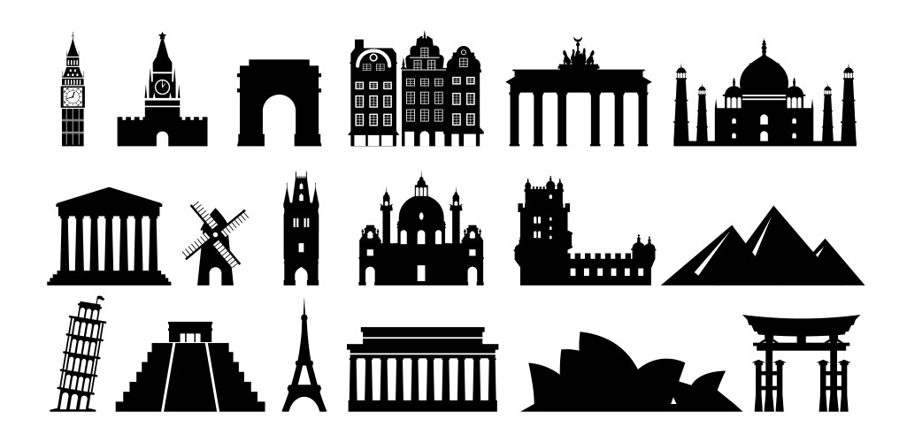 World Famous Buildings Vector Images (over 13,000)