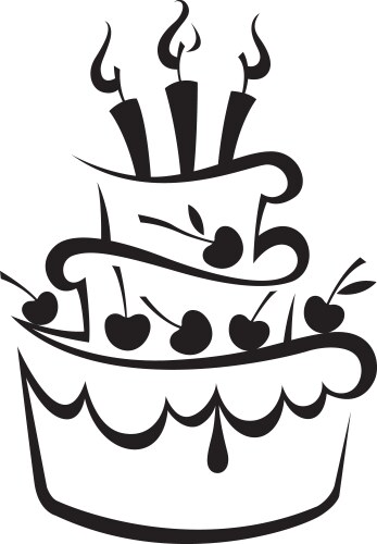 Happy Birthday Black and White Vector Images (over 150,000)