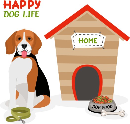 Image with dog theme 1 Royalty Free Vector Image