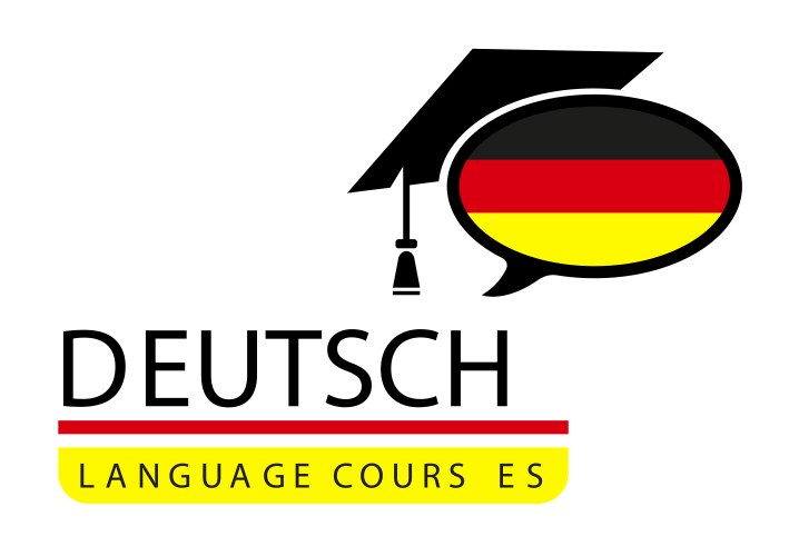 Logo 481 french language class Royalty Free Vector Image