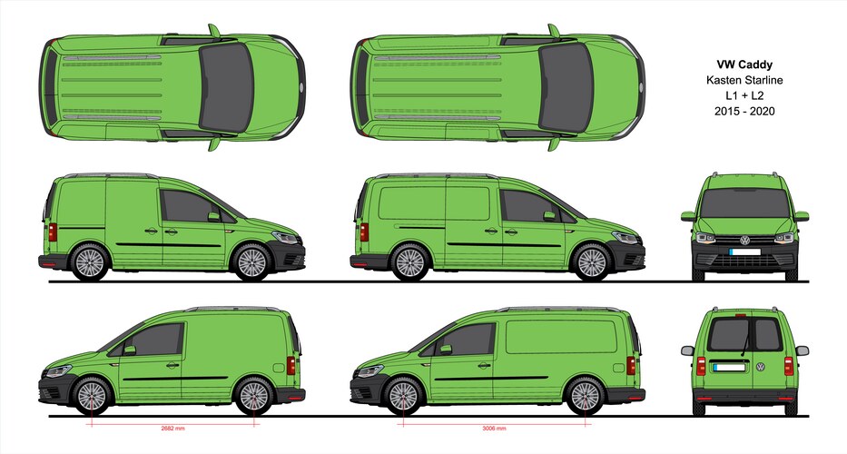 Vw Caddy 2015 Vector Images (29)