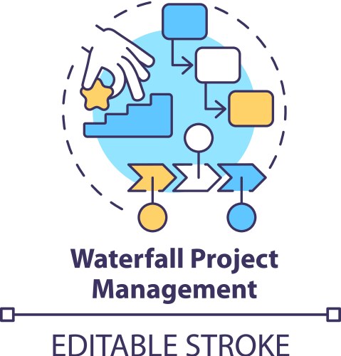 Monitoring and controlling phase concept icon Vector Image