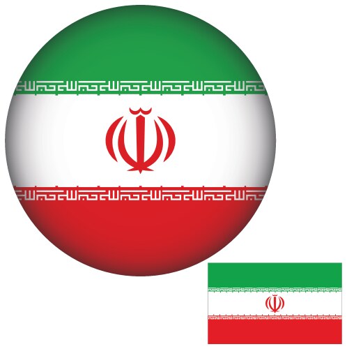Iran Flag Round Vector Images (over 250)