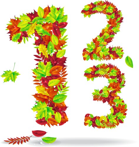 Autumnal leaves Royalty Free Vector Image - VectorStock