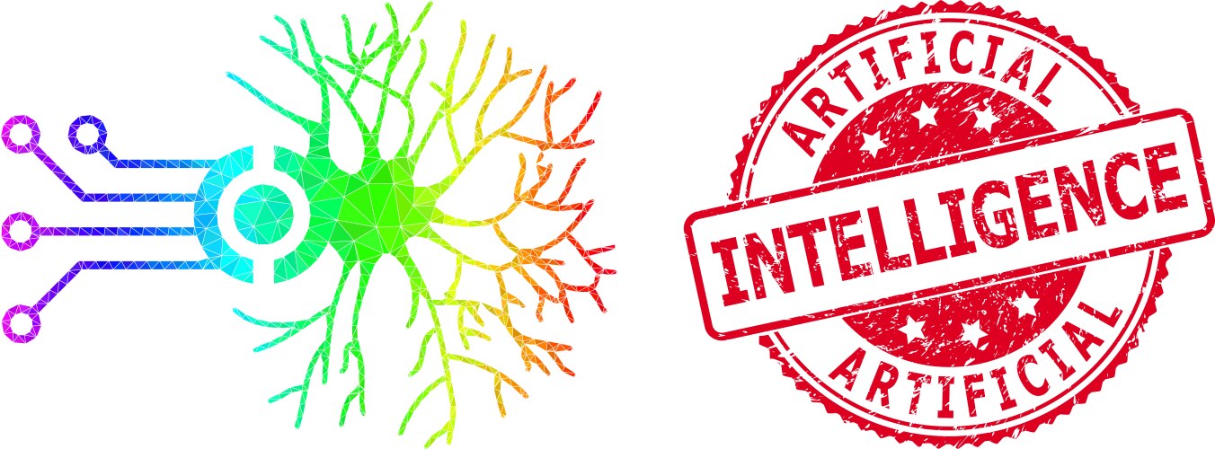 Artificial intelligence logo Royalty Free Vector Image