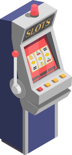 Cash machine isometric Royalty Free Vector Image