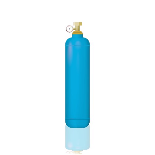 Realistic gas cylinders hydrogen oxygen propane Vector Image