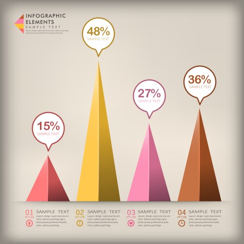 Abstract house infographics Royalty Free Vector Image