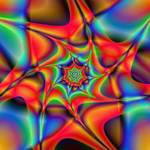 Psychedelic abstract pattern bright digital Vector Image Psychedelic abstract pattern bright digital Vector Image