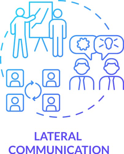 Lateral transactions multi color concept icon Vector Image