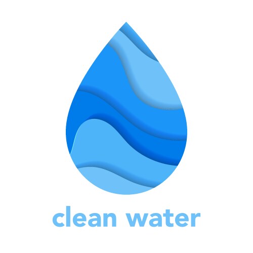 Water drop cartoon Royalty Free Vector Image - VectorStock