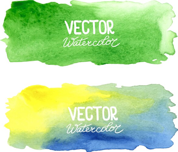 Watercolor color splash Royalty Free Vector Image