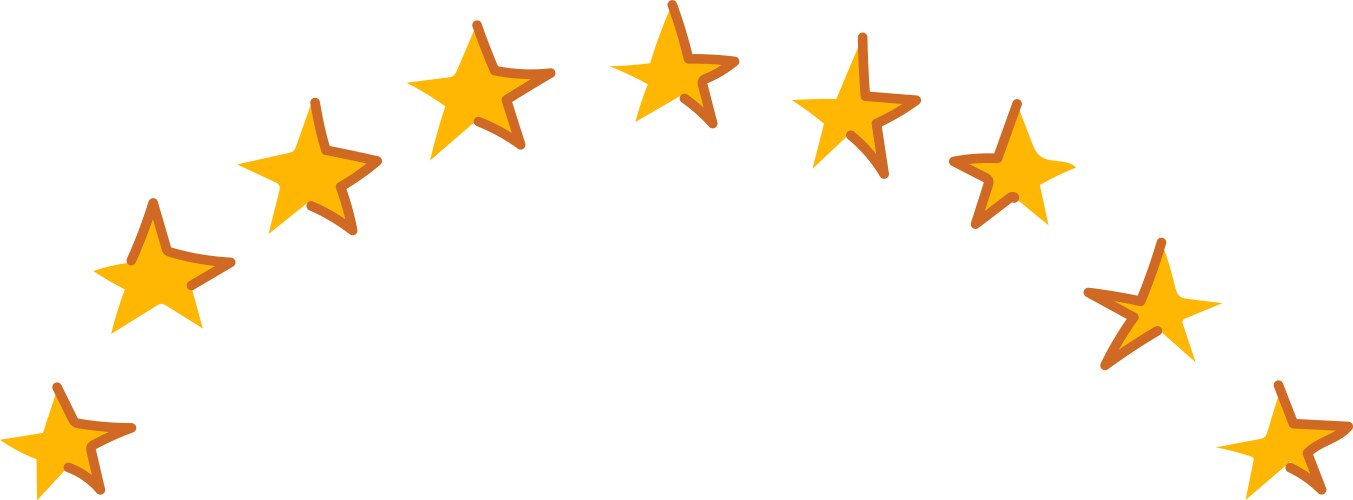 Constellation magic star arch cartoon Royalty Free Vector