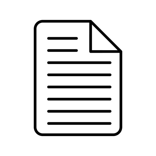 Document icon set contract or agreement copy Vector Image