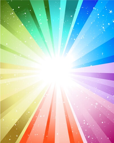Festive color rays Royalty Free Vector Image - VectorStock