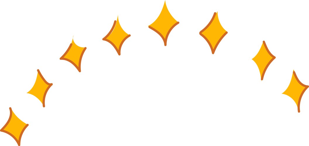 Enchantment magic star arch cartoon Royalty Free Vector