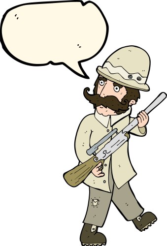 Cartoon trapper Royalty Free Vector Image - VectorStock