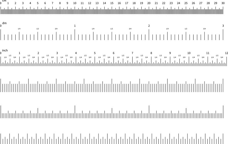 Ruler graduation Royalty Free Vector Image - VectorStock