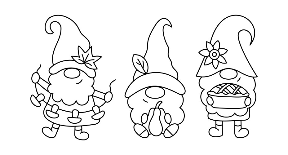 Gnome Outline Vector Images (over 2,100)