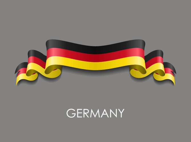 German flag wavy abstract background Royalty Free Vector