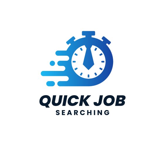 Job portal logo design template concept Royalty Free Vector