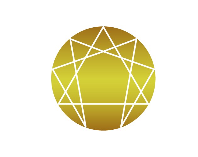 Enneagram Symbol - Personality Types Royalty Free Vector