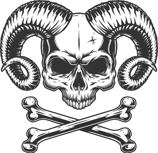 Devil Skull White Vector Images (over 13,000)