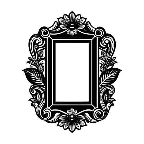 Frame silhouette Royalty Free Vector Image - VectorStock