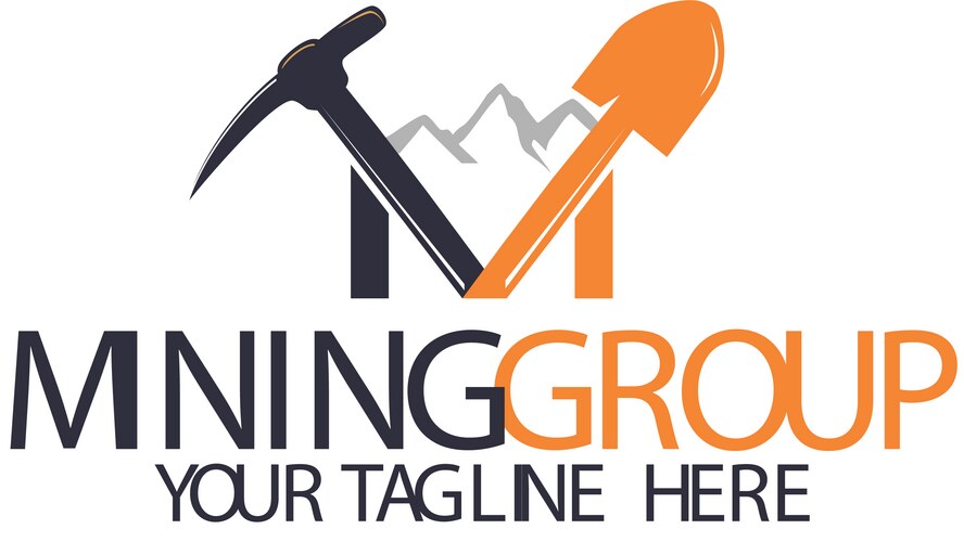 Mining Operations Logo Royalty Free Vector Image