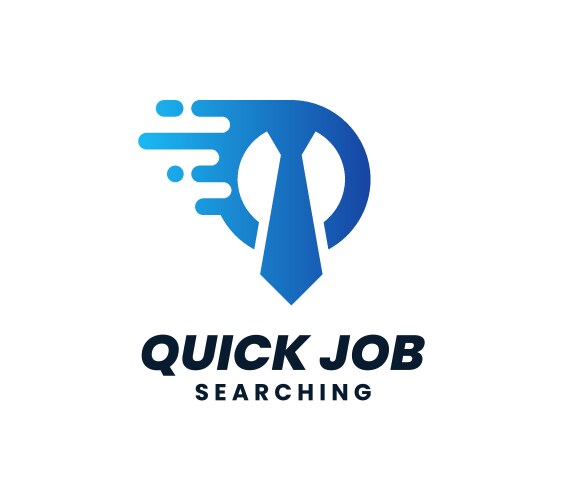 Job portal logo design template concept Royalty Free Vector