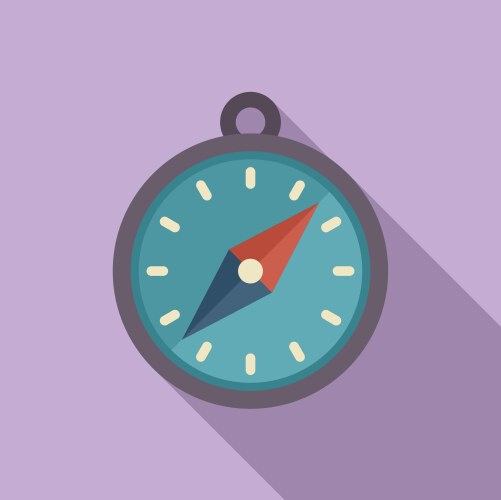 Finding direction with compass icon Royalty Free Vector