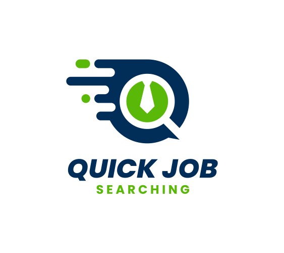 Job portal logo design template concept Royalty Free Vector