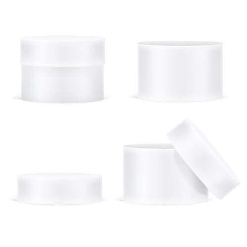 Cylindrical box template Royalty Free Vector Image