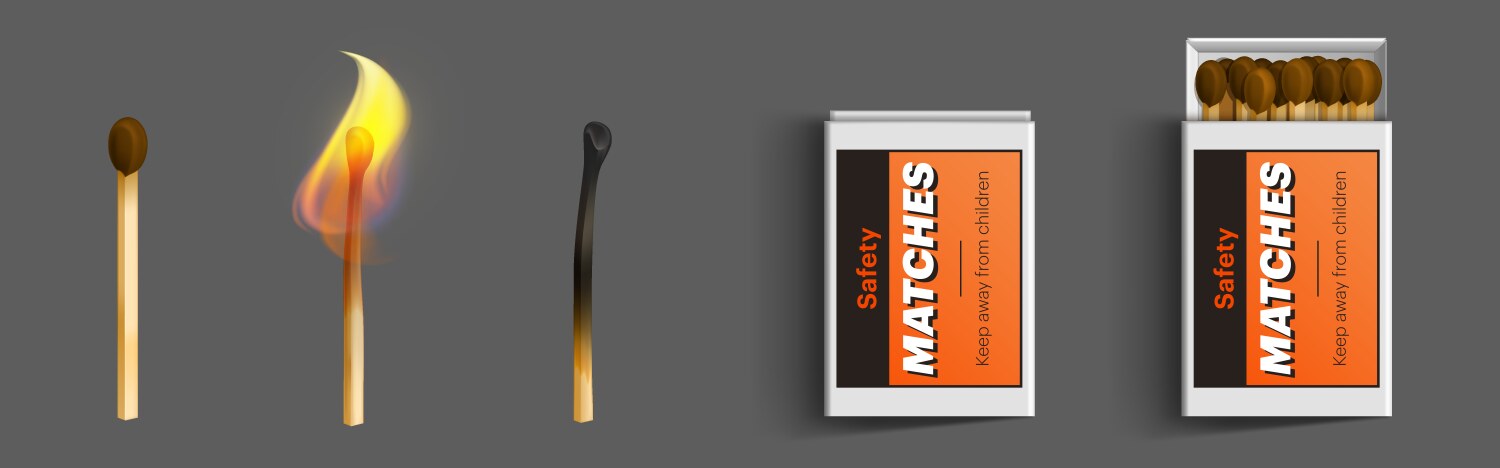 Lit Match Vector Images (over 810)