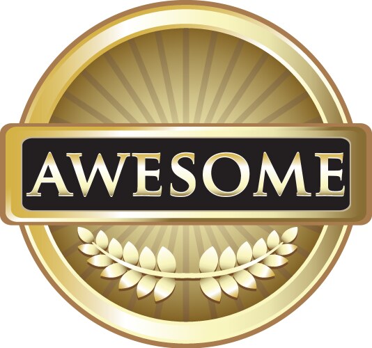 Classic gold label Royalty Free Vector Image - VectorStock