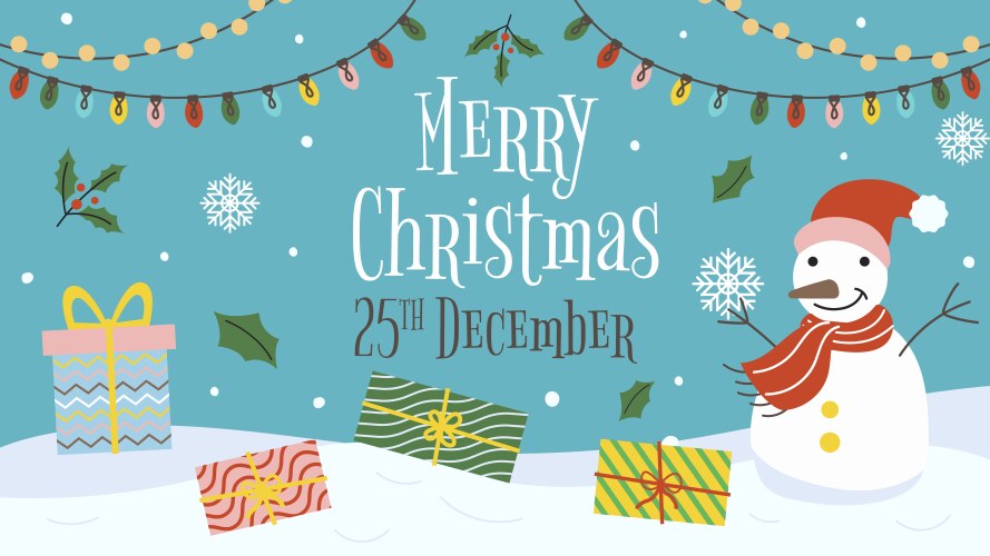 Christmas season youtube thumbnail Royalty Free Vector Image