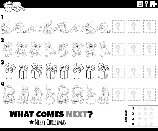 Educational pattern game for kids with cartoon Vector Image