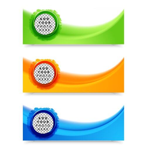 Flyer template header design Royalty Free Vector Image