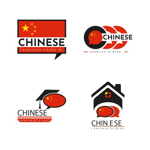 Learning japanese language class logo Royalty Free Vector