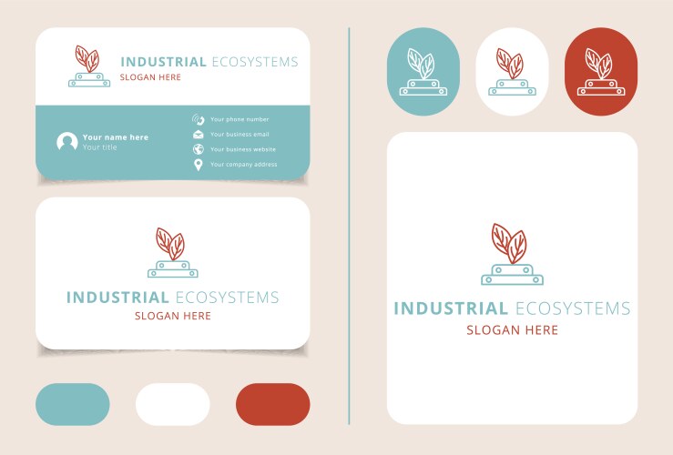 Business card design featuring asset allocation Vector Image
