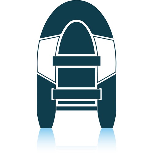 Rubber boat drawing Royalty Free Vector Image - VectorStock