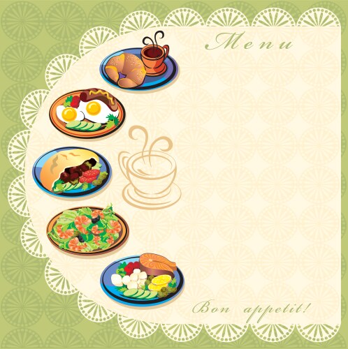 Menu Royalty Free Vector Image - VectorStock