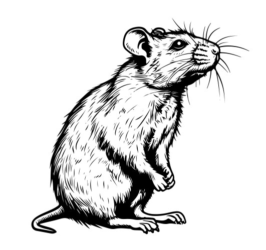 Rat Black and White Vector Images (over 11,000)