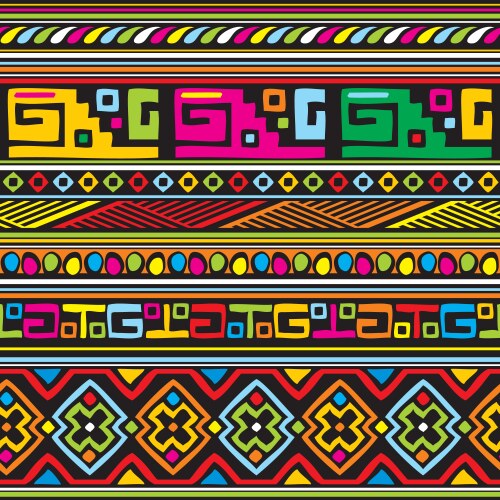 Afrikan pattern seamless Royalty Free Vector Image