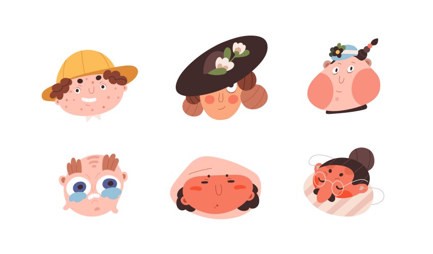 Cartoon Faces Funny Vector Images (over 410,000)