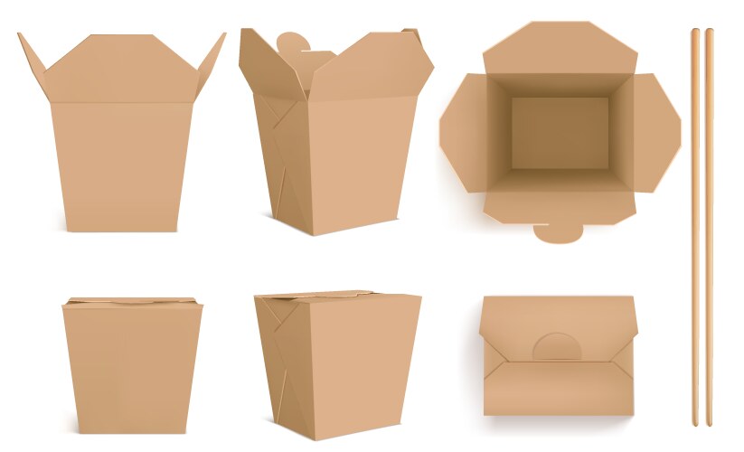 Wok Box Mockup Vector Images (over 100)