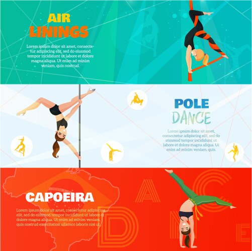 Pole dance infographics Royalty Free Vector Image
