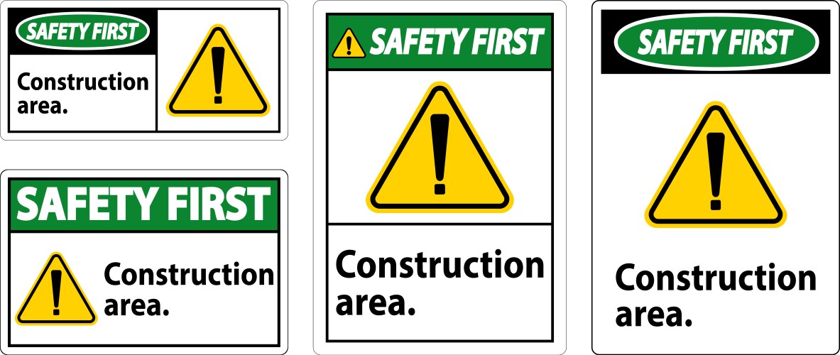 Construction Safety First Vector Images (over 3,300)